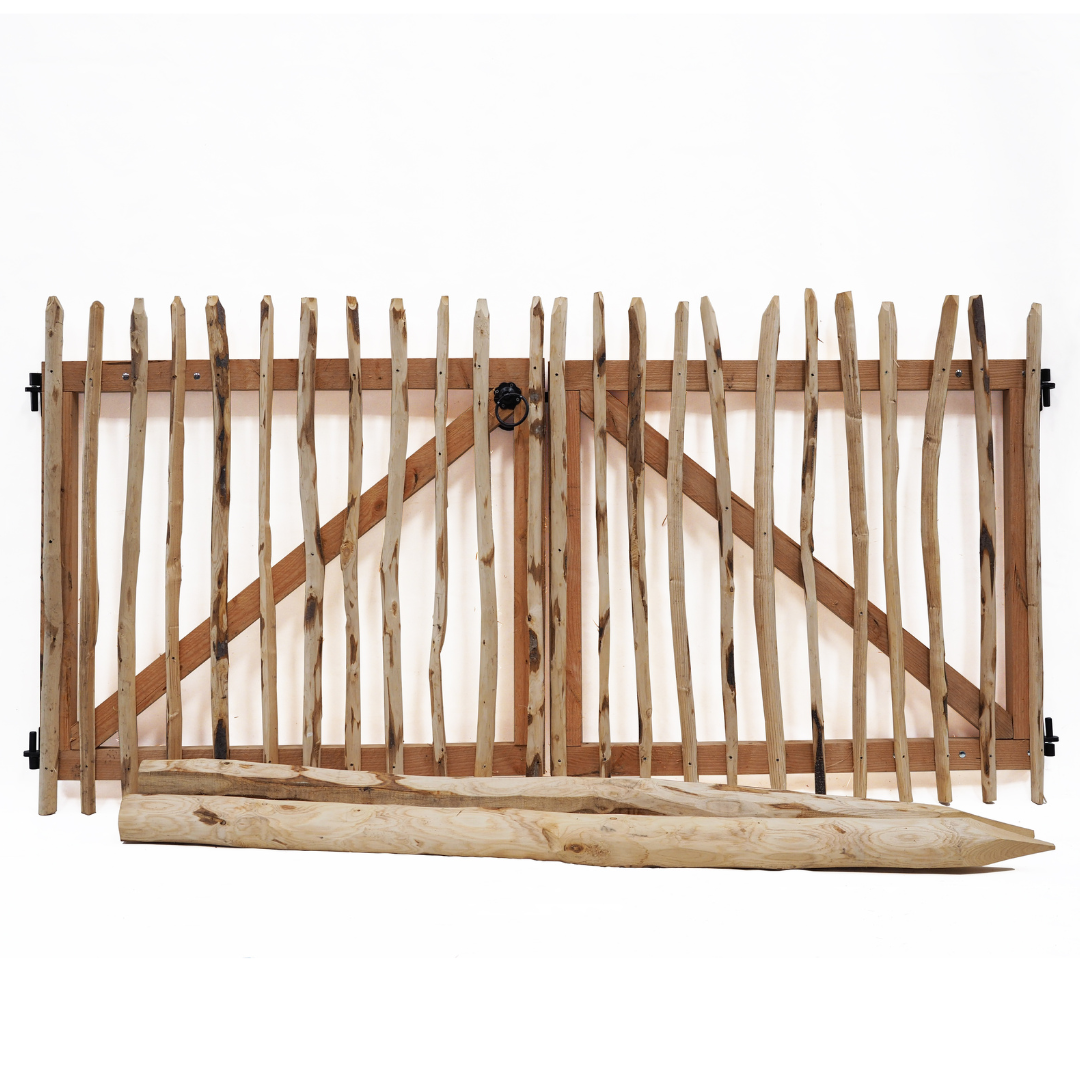 Kastanjehout poort dubbel